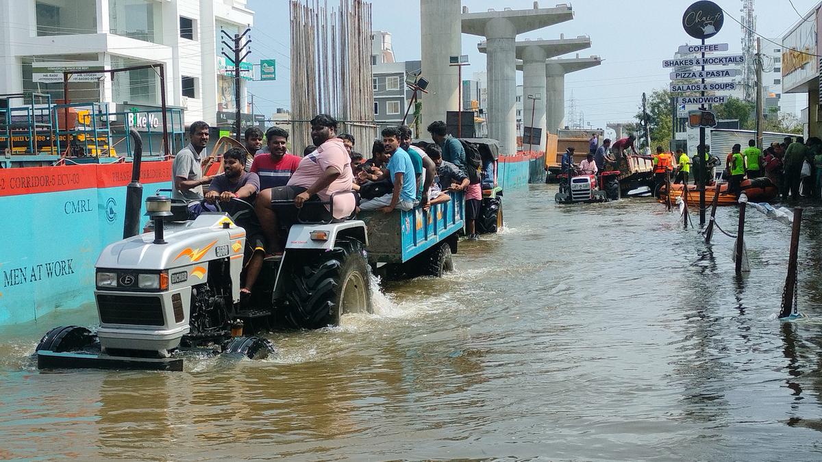 Cyclone Michaung | Chennai’s southern areas remain inundated and inaccessible - The Hindu
